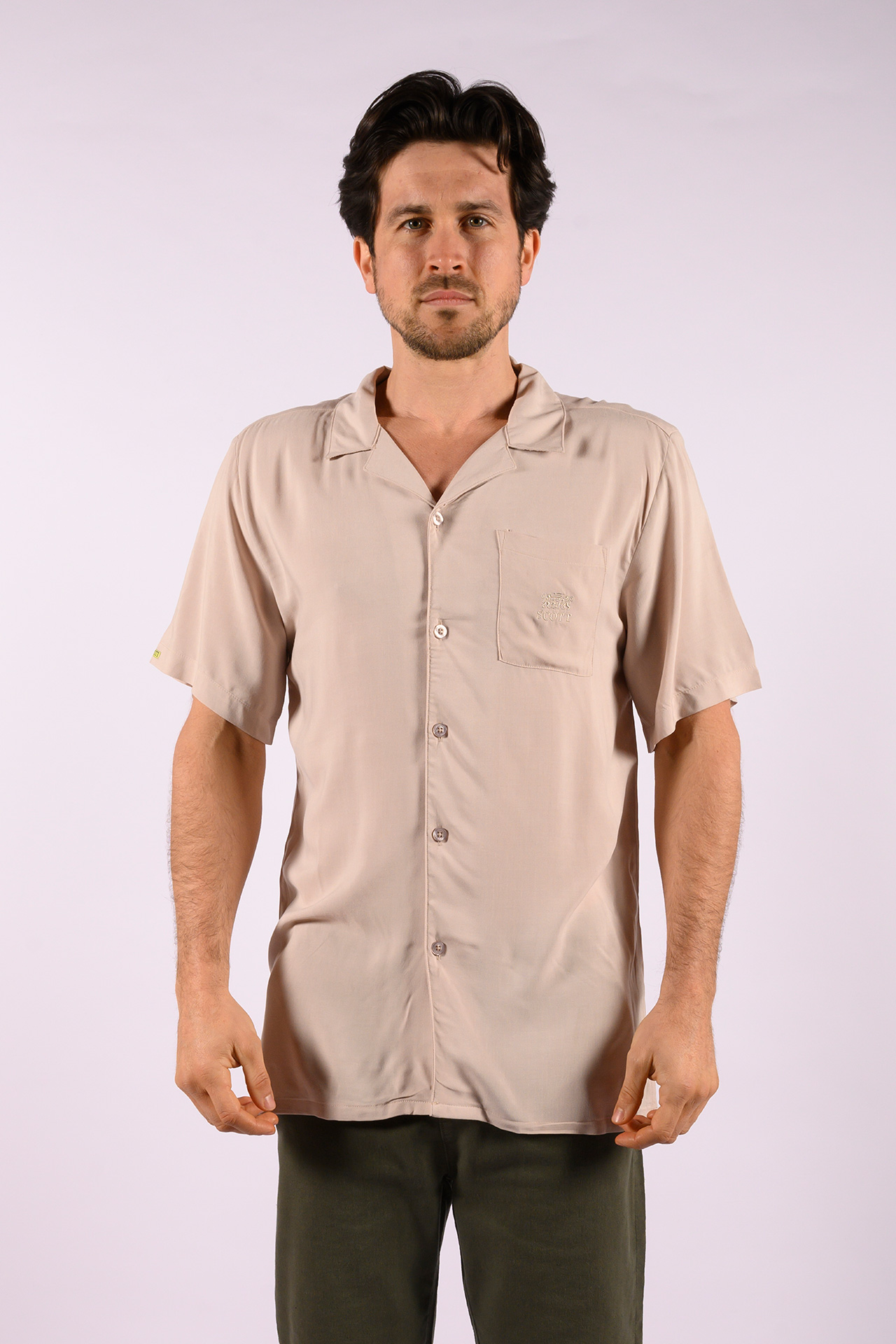 CHEMISE LICOR BEIGE SCOTT
